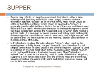 Types of meals | PPTX