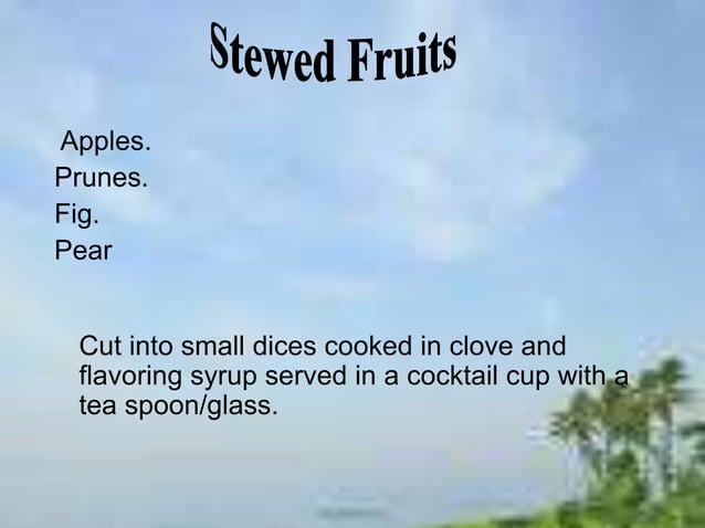Types of meals ppt | PPT