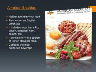 Types of meals and cover slide | PPSX
