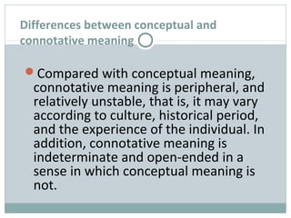 Types of meaning | PPT
