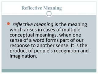 Types of meaning | PPT