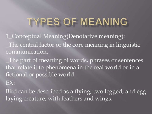 Typical Meaning