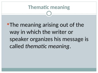 types_of_meaning presentation for learners | PPT