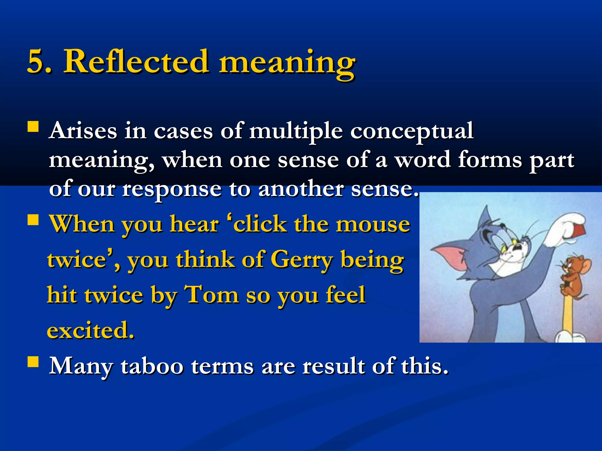 Semantics. Types of meaning. | PPT