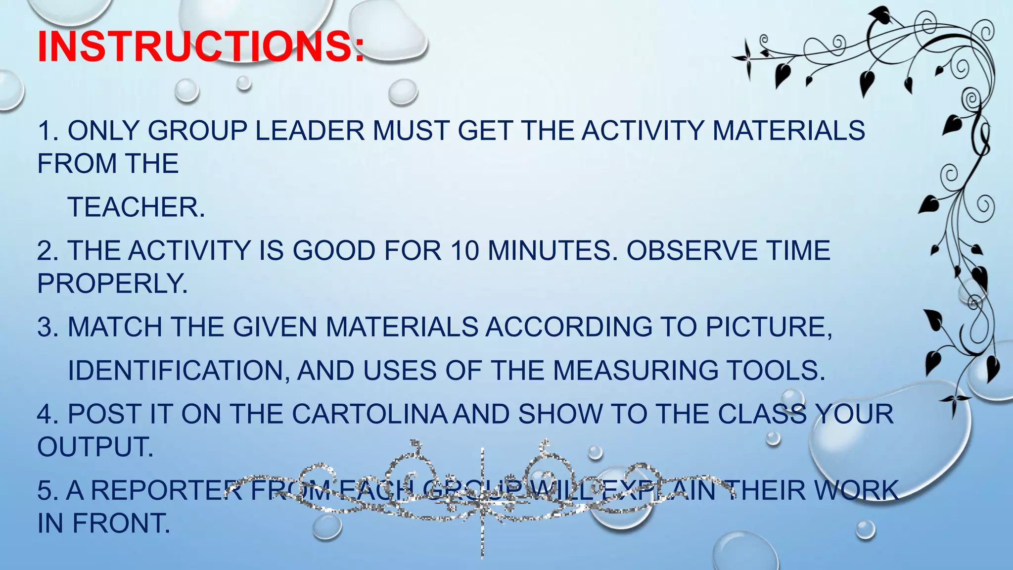 Types of Measuring Tools for Grade 8 TLE (Presentation Owned by: Algen ...