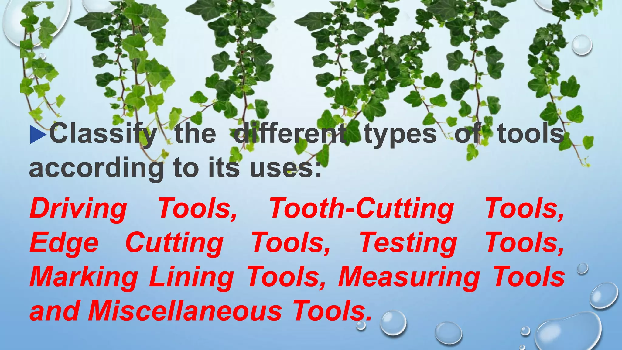 Types of Measuring Tools for Grade 8 TLE (Presentation Owned by: Algen ...