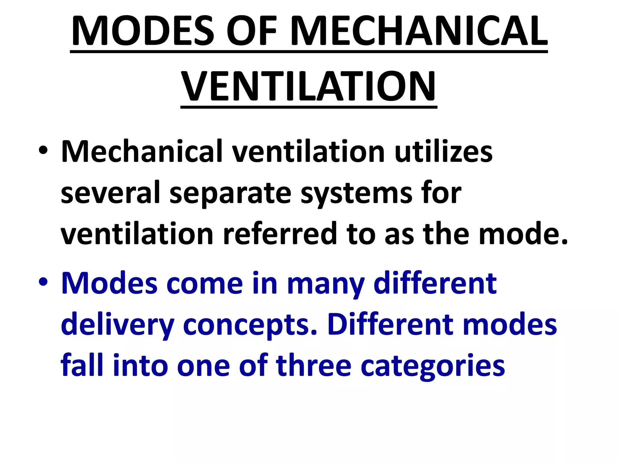 TYPES OF MECHANICAL VENTILATORS | PPTX