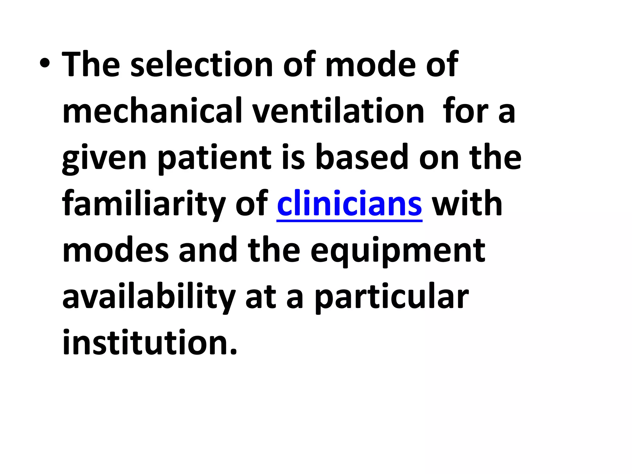 TYPES OF MECHANICAL VENTILATORS | PPTX