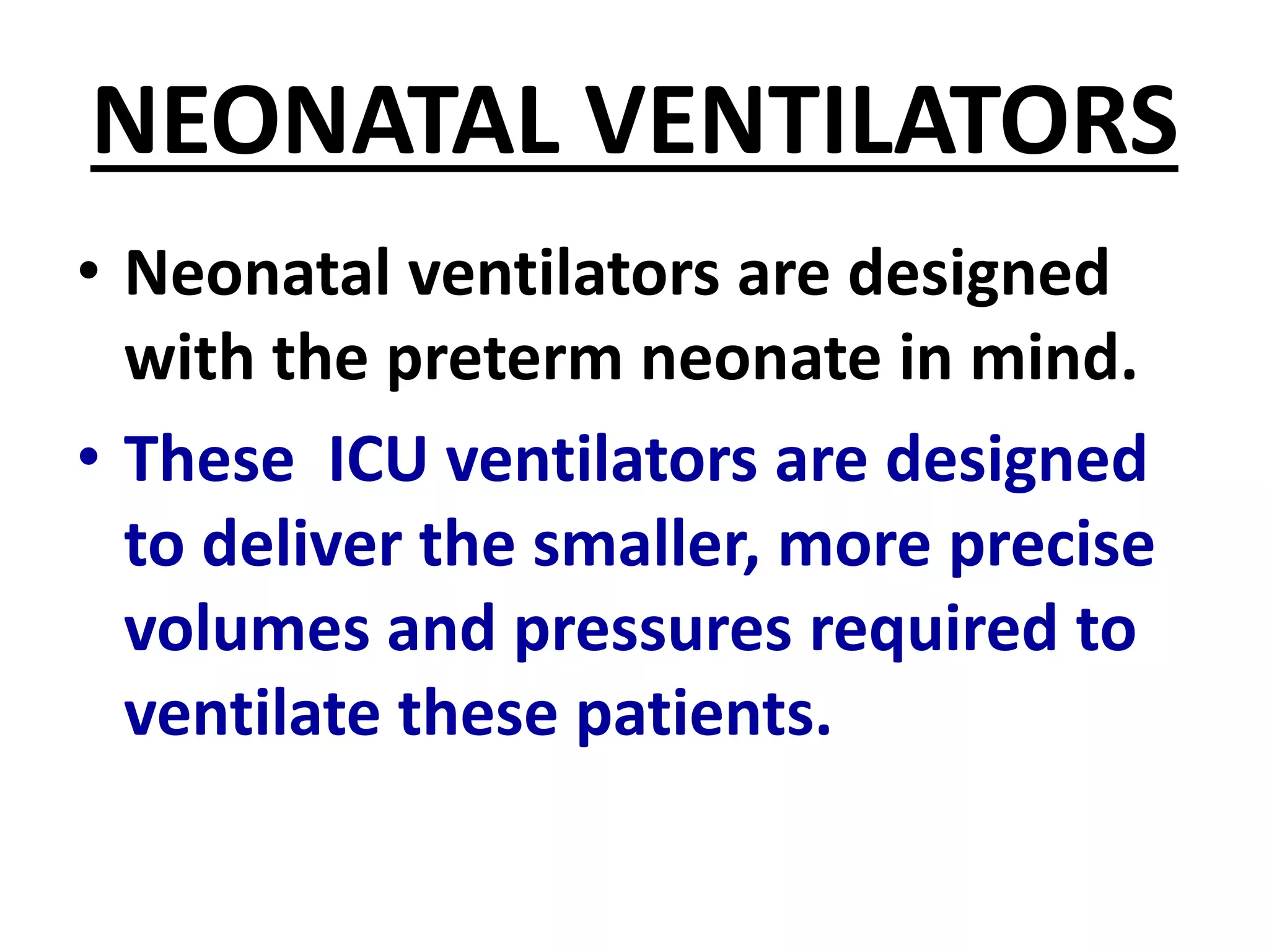 TYPES OF MECHANICAL VENTILATORS | PPTX