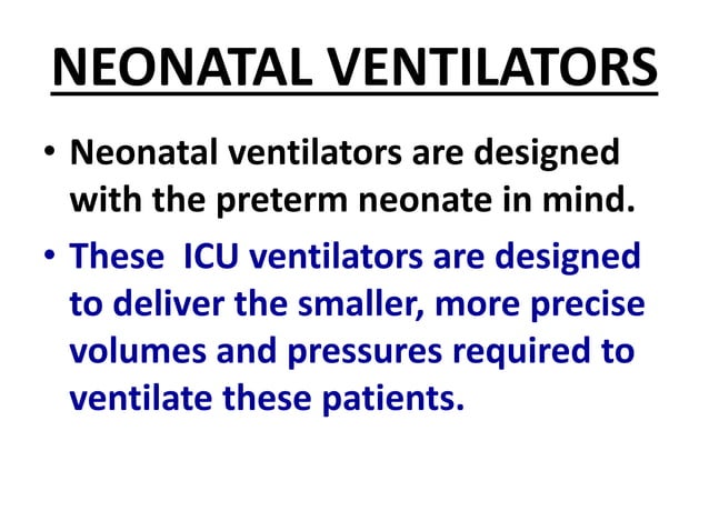 TYPES OF MECHANICAL VENTILATORS | PPTX | Lung and Respiratory Health ...