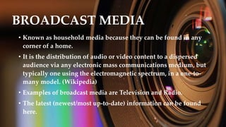Types of media | PPTX