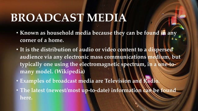 Types of media | PPTX