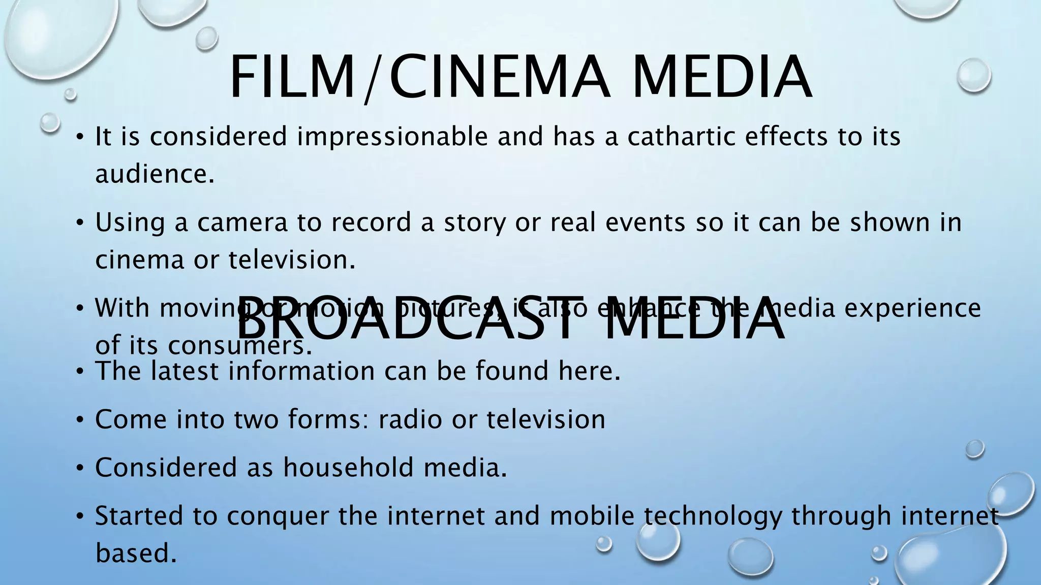Types of media | PPTX