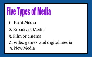 MEDIA TYPES | PPT
