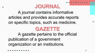 Types of media | PPTX