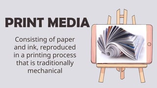 types of media. Media and Information Literacy.pptx | Cameras and ...