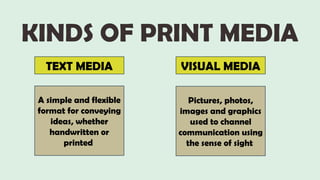 types of media. Media and Information Literacy.pptx | Cameras and ...