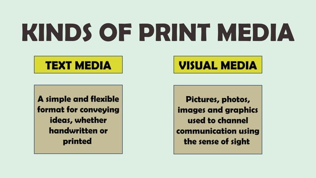 types of media. Media and Information Literacy.pptx | Cameras and ...