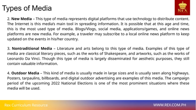 Media information Literacy Types+of+Media.pptx | Free Download
