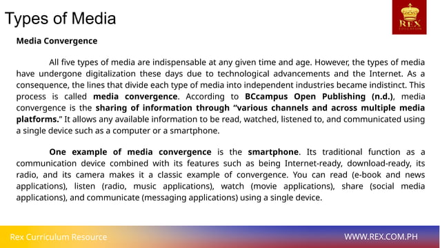 Media information Literacy Types+of+Media.pptx | Free Download