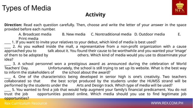 Media information Literacy Types+of+Media.pptx | Free Download