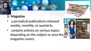 Media and Information Literacy - types of media | PPTX