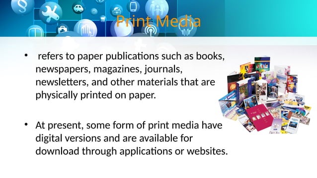 Media and Information Literacy - types of media | PPT