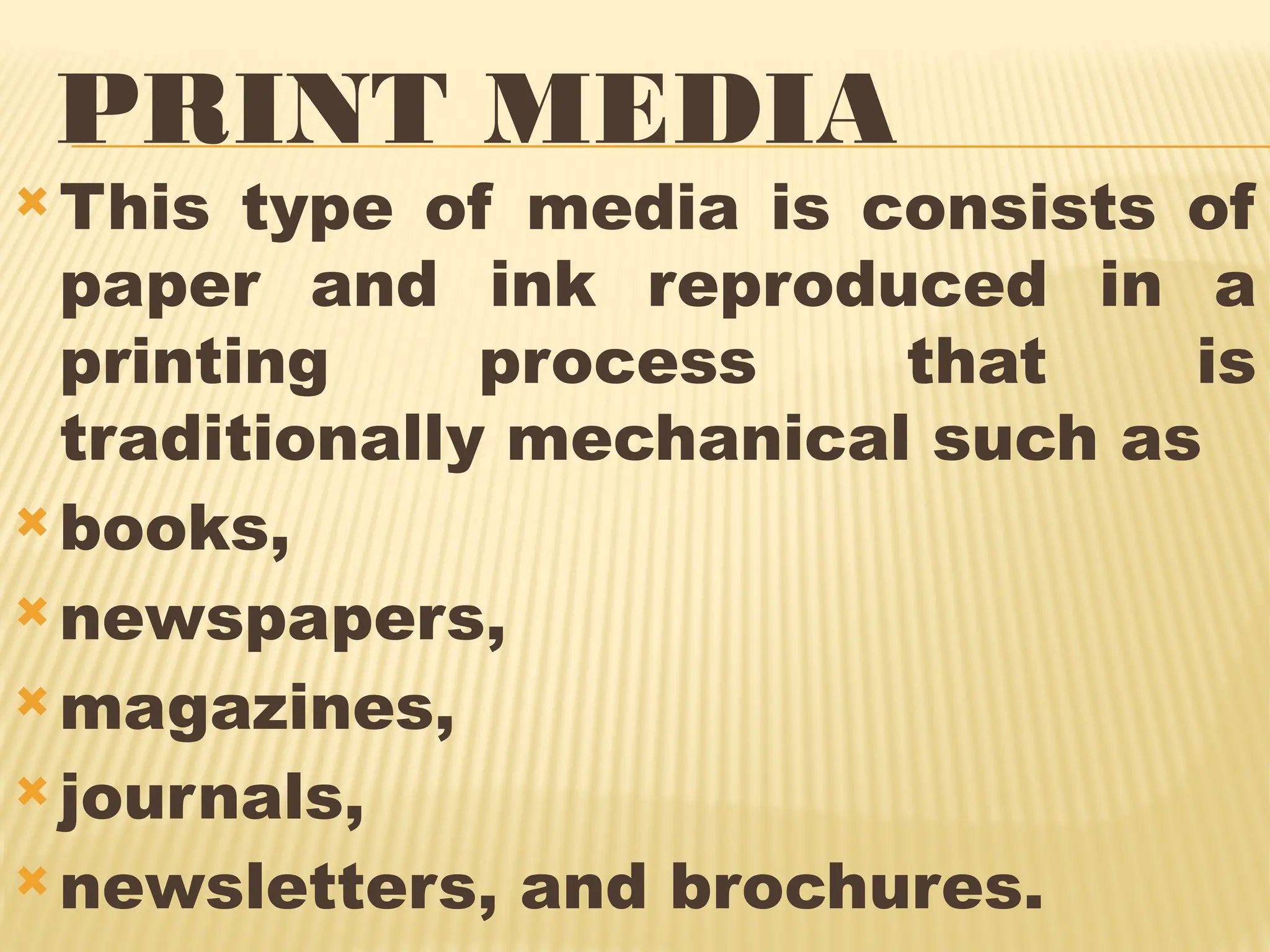 TYPES OF MEDIA in Media Information and Literacy | PPTX