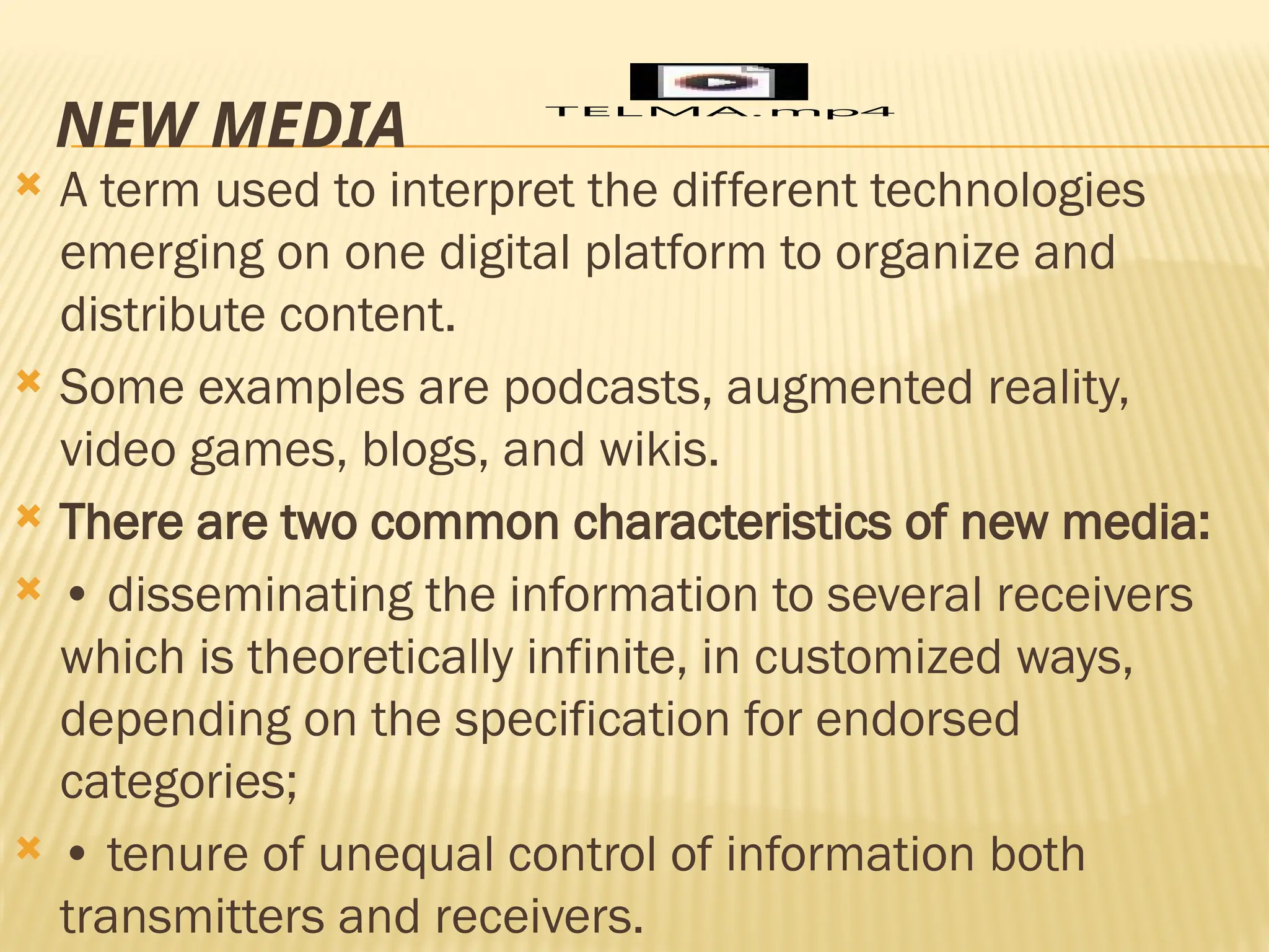 TYPES OF MEDIA in Media Information and Literacy | PPTX