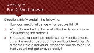 Types of Media - Lesson 4 - Media and Information Literacy | PPTX