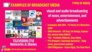 TYPES OF MEDIA in Media and Information Literacy | PDF