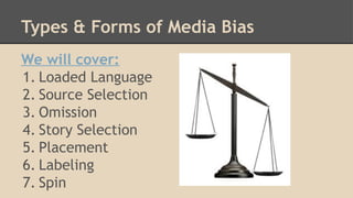 Types of Media Bias.pptx for students studying media | PPTX