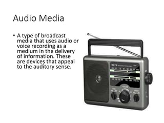 Types of Media Grade 7 High School Report.pptx