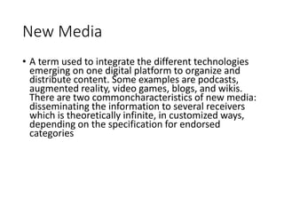 Types of Media Grade 7 High School Report.pptx