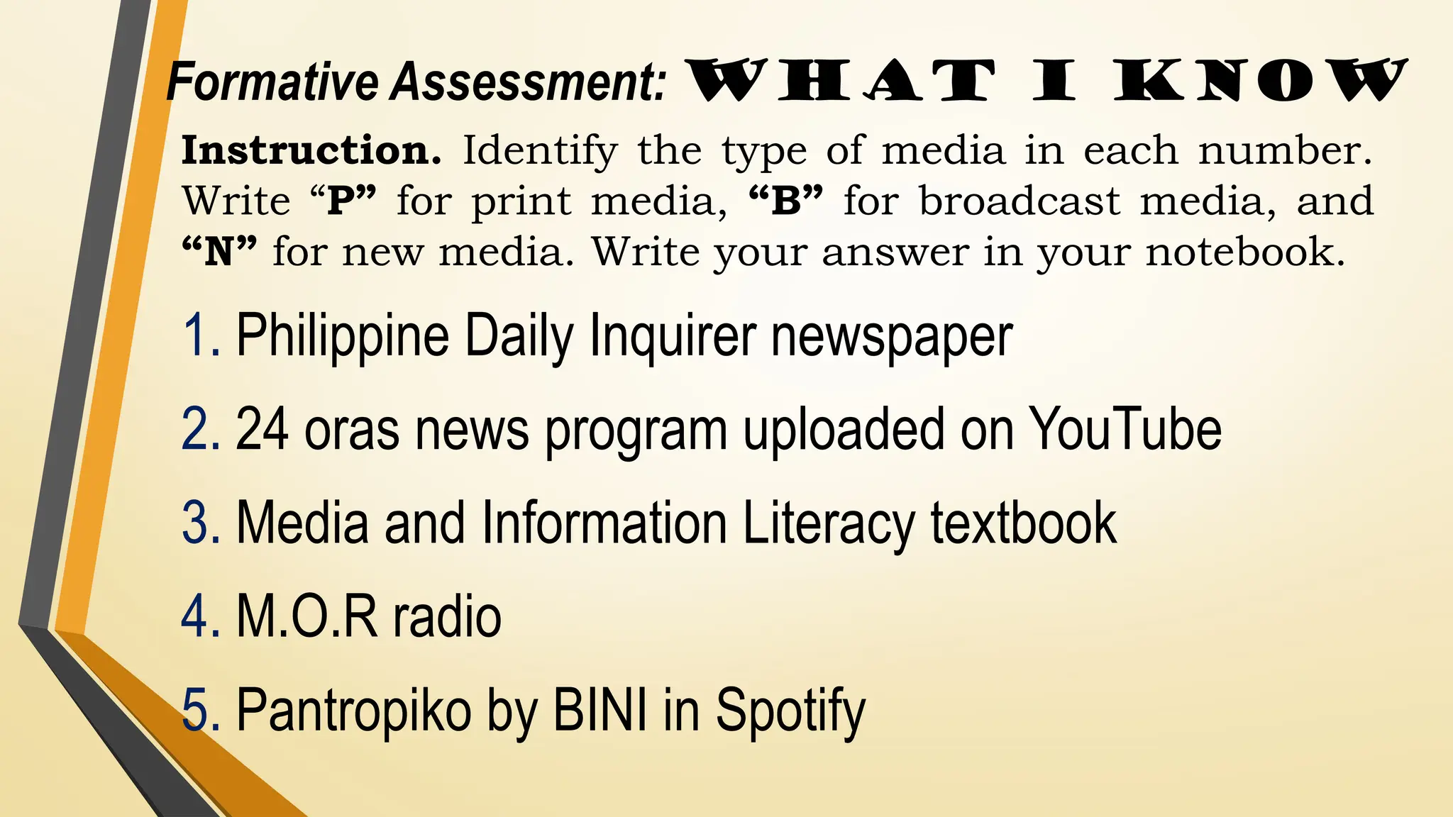 TYPES OF MEDIA (Part 1).pptx(media and information literacy | PPTX