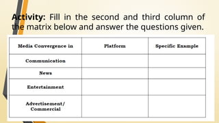 TYPES OF MEDIA (Part 2).pptx(media and information literacy) | PPTX