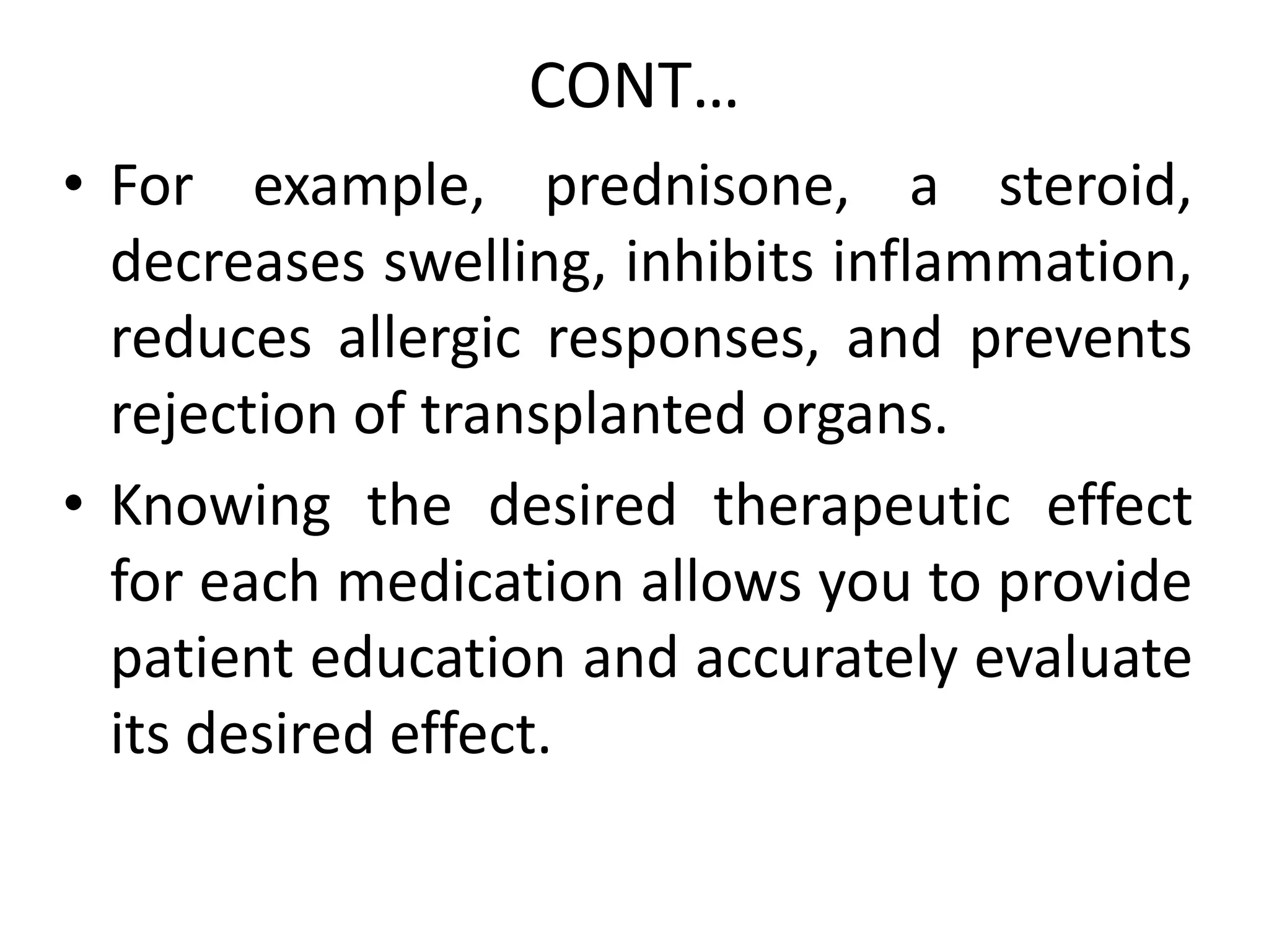 Types of medication action | PPTX