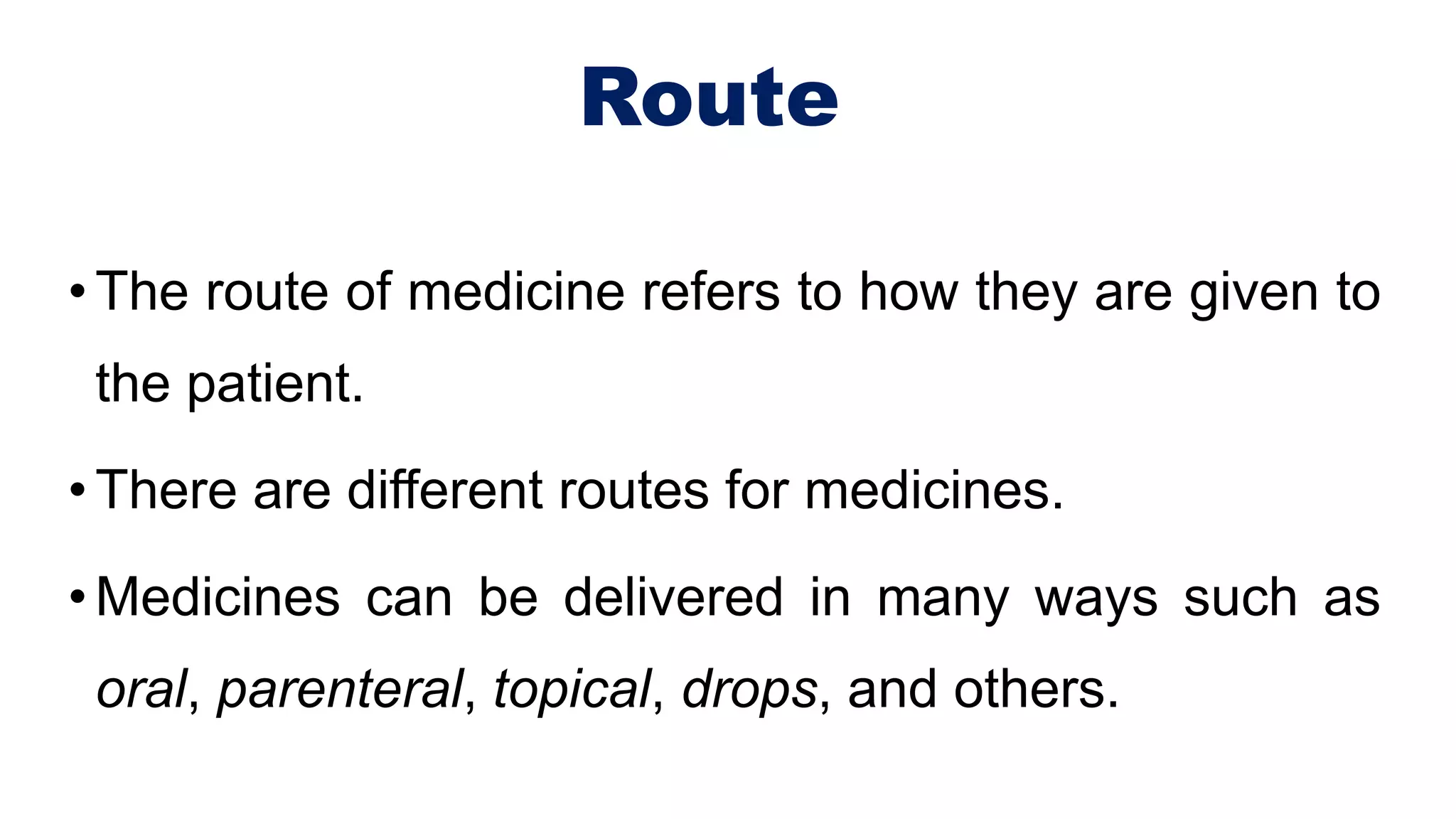 Types of Medicine | PPTX