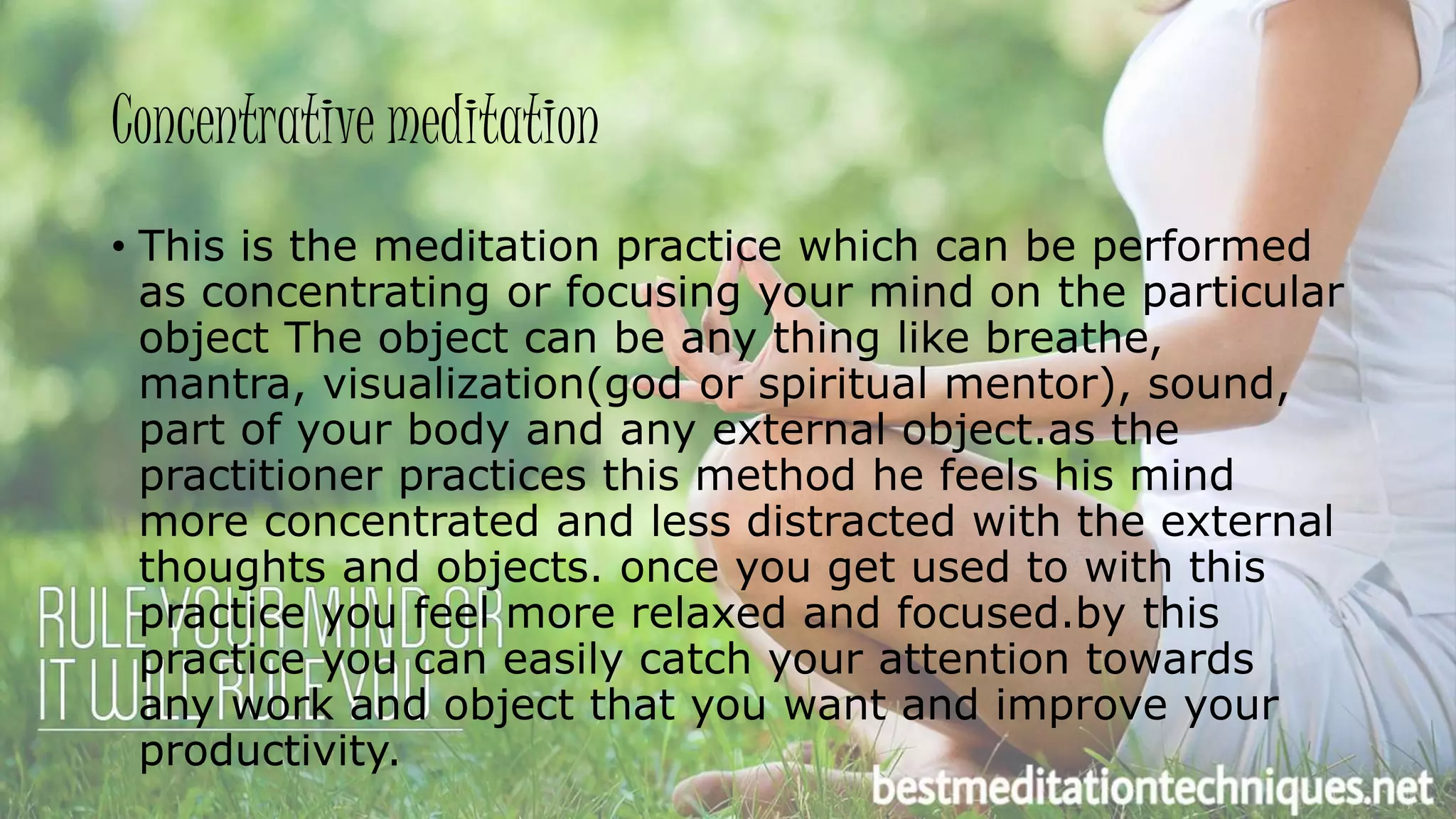 Types of meditation | PPTX