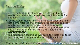 Types of meditation | PPTX