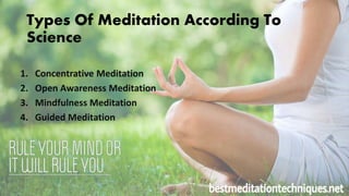 Types of meditation | PPTX
