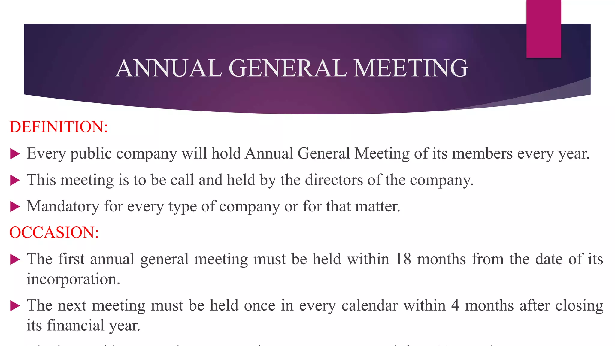 Types of meetings in companies | PPTX