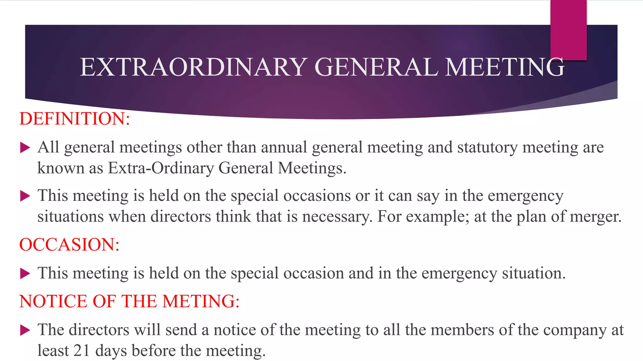 Types of meetings in companies | PPTX