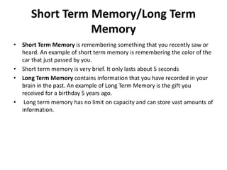 Types of memory | PPTX