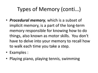 Types of memory | PPTX