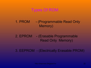 Types of memory | PPT
