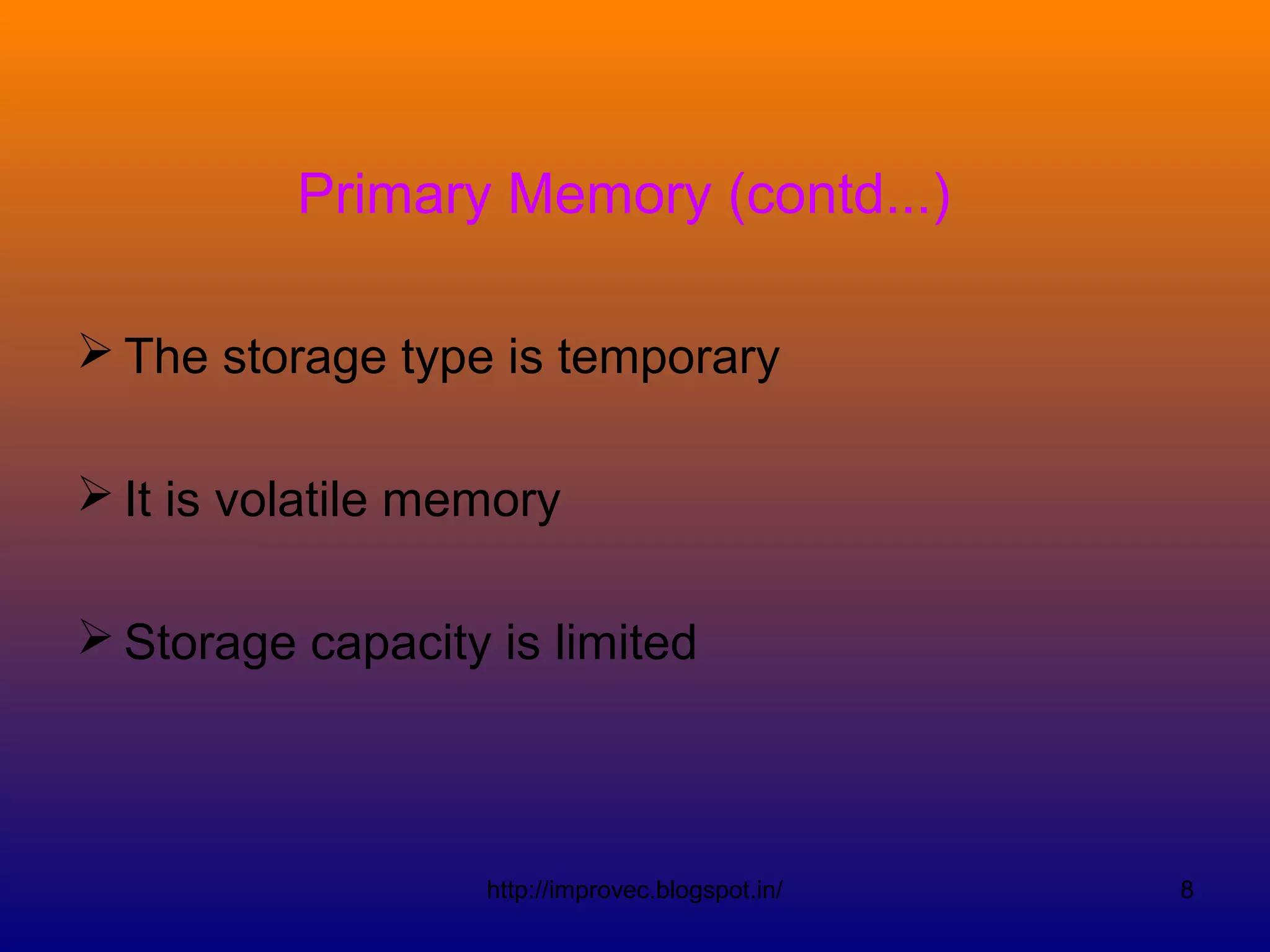 Types of memory | PPT