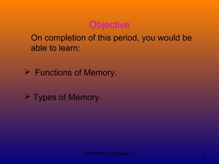 Types of memory | PPT