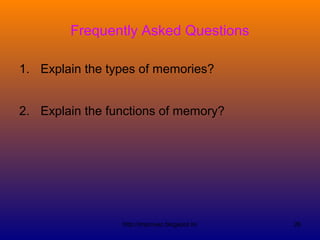 Types of memory | PPT