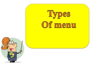 Types of menu | PPTX